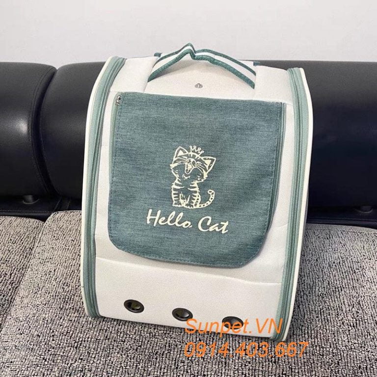Túi vận chuyển chó mèo Hello Cat, balo cho chó mèo 0914403667